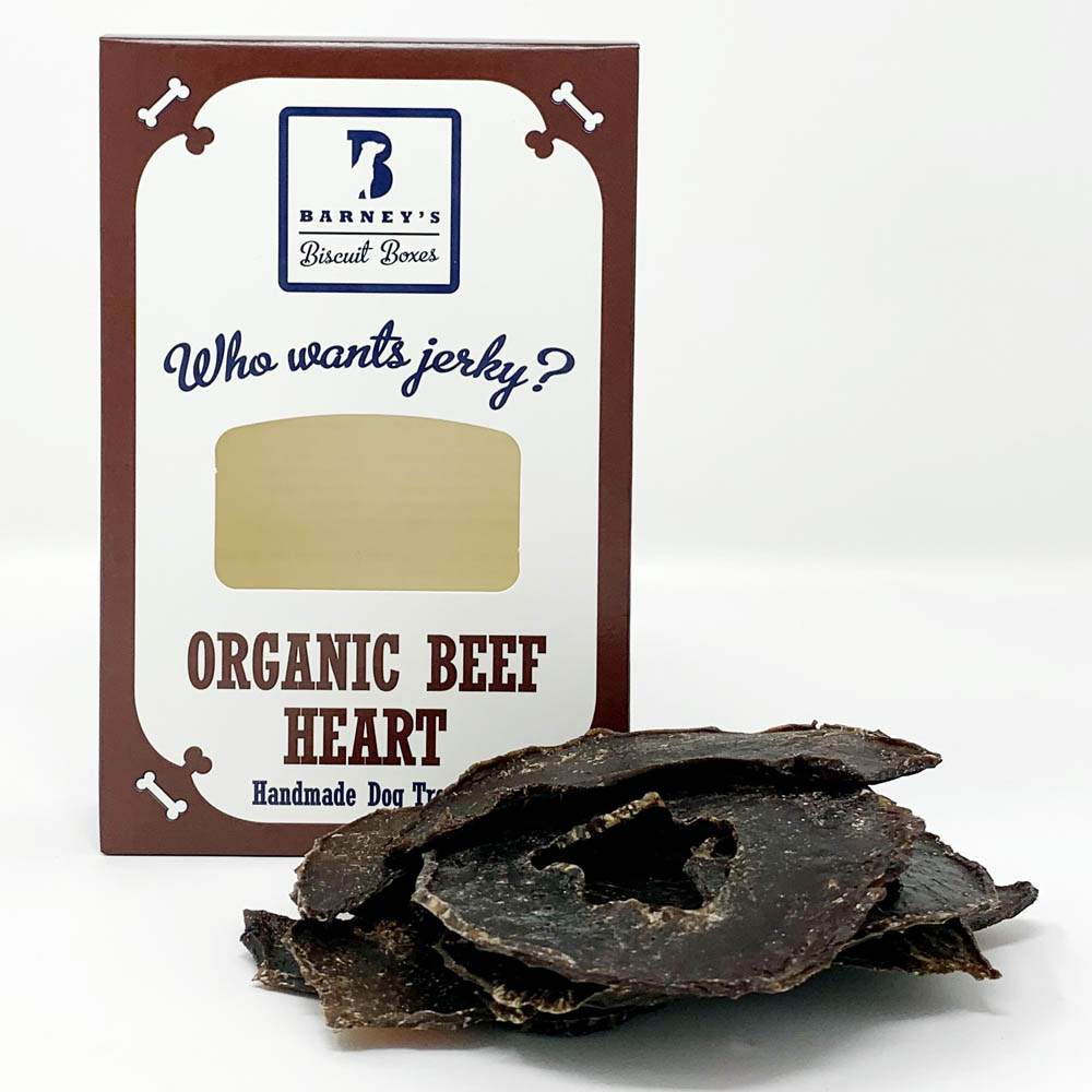Organic Beef Heart Dog Jerky - barneysbiscuitboxes.co.uk